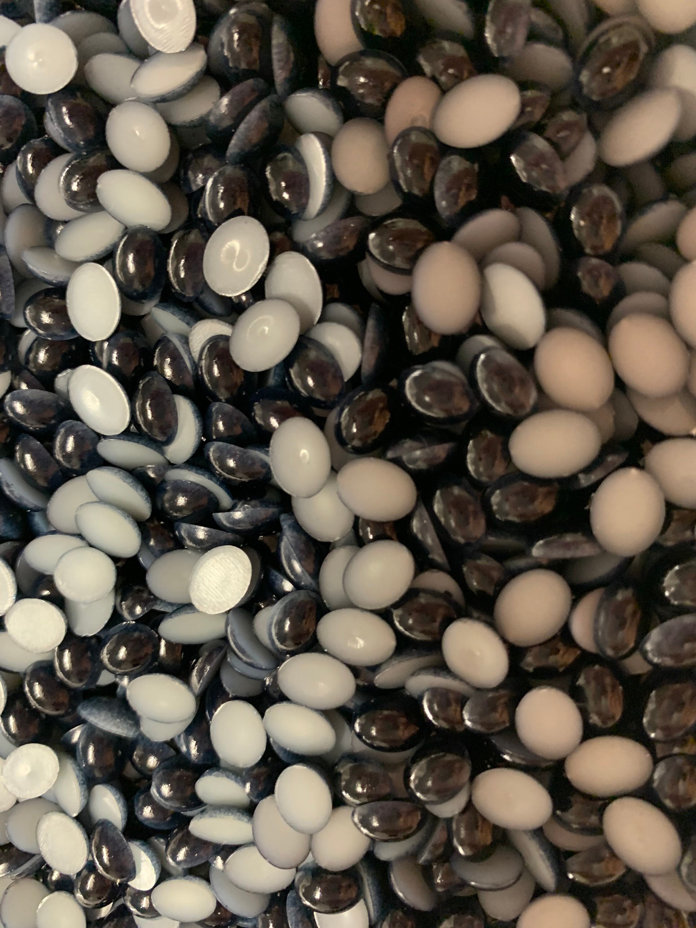 Oval Cabochons, Pearl Mixed Colour Cabochons, Imitation Pearl Cabochons ...