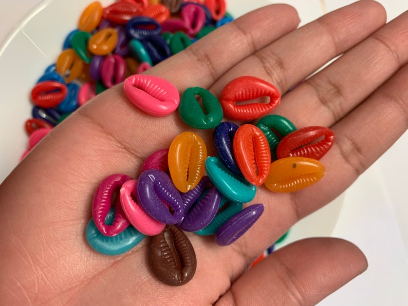 Acrylic Cowrie Seashell Beads, Cowrie Shell for Jewellery Making, Art ...