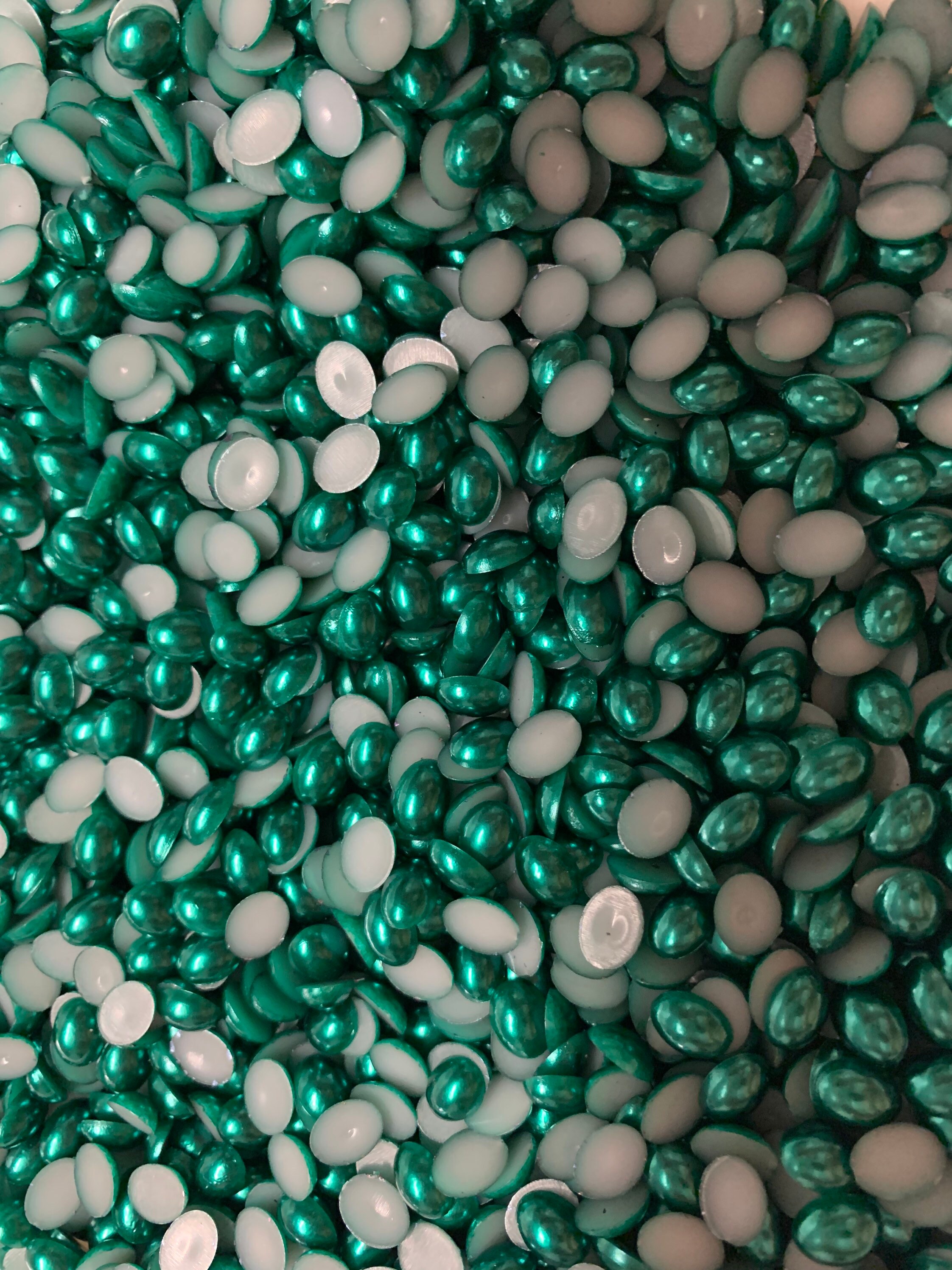 Oval Cabochons, Pearl Mixed Colour Cabochons, Imitation Pearl Cabochons ...
