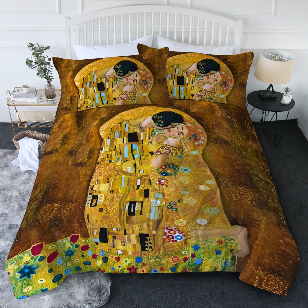 Gustav Klimts the Kiss Comforter Set - Etsy