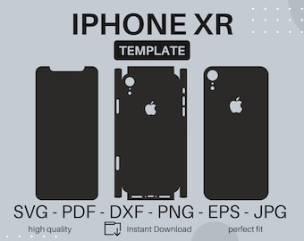 Apple iPhone X - Template - SVG PDF Dxf Png Eps Jpg - Skin - Template ...