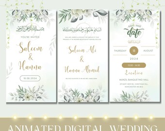 Personalised Video Wedding Invitation, Animated Wedding Card ...