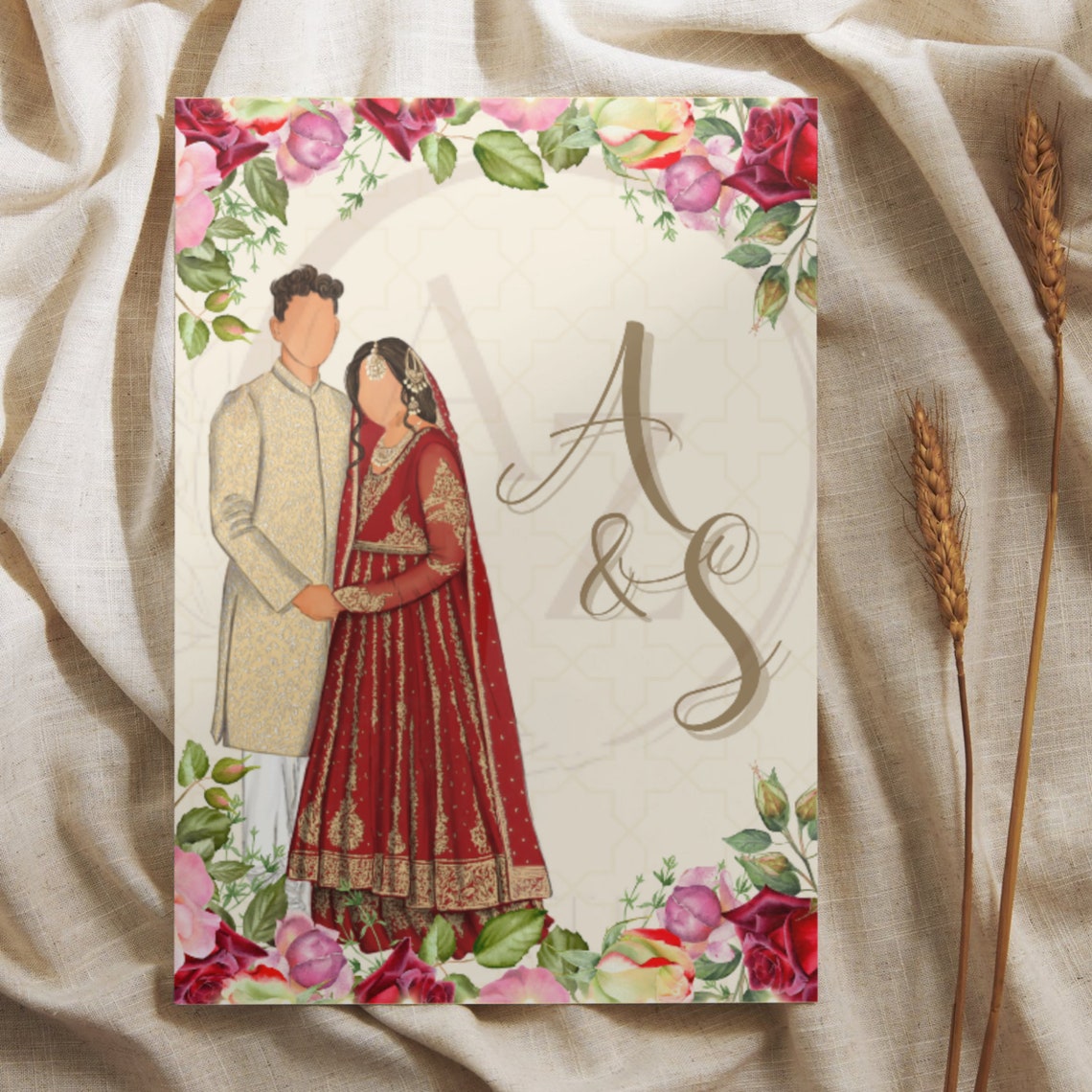 Personalised Digital Wedding Invitation, Baraat E-invite, Nikkah ...