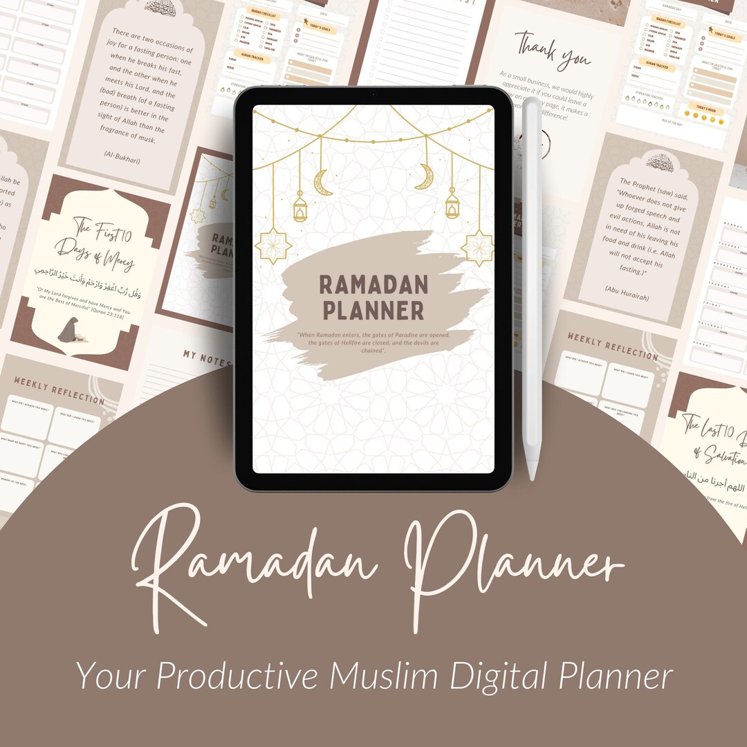 Ramadan 2024 Productive Muslim Planner, Ramadan Diary, Islamic Tracking ...