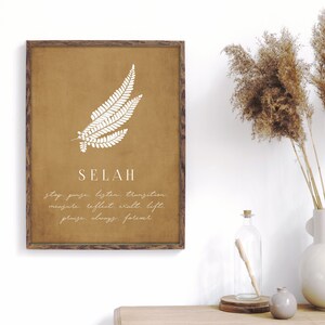 SELAH Poster, Selah Hebrew Definition Printable, Selah Blessing Print ...