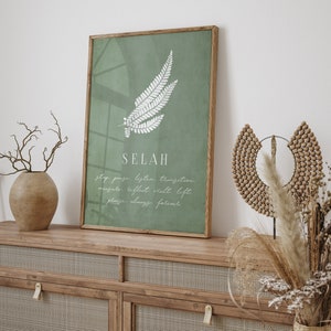 SELAH Poster Selah Hebrew Definition Printable Selah - Etsy