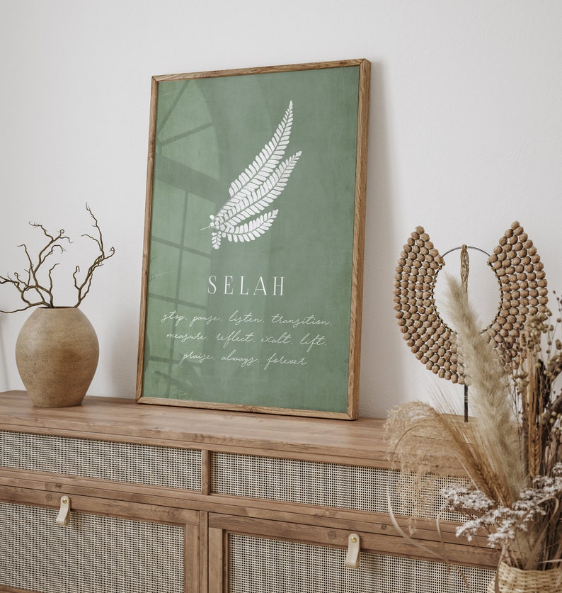 SELAH Poster Selah Hebrew Definition Printable Selah - Etsy
