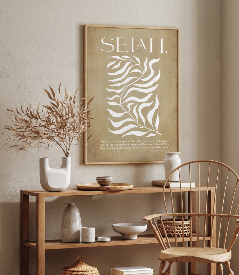 Selah HEBREW Definition BIBLE Verse Wall Decor, SELAH Wall Art, Psalms ...