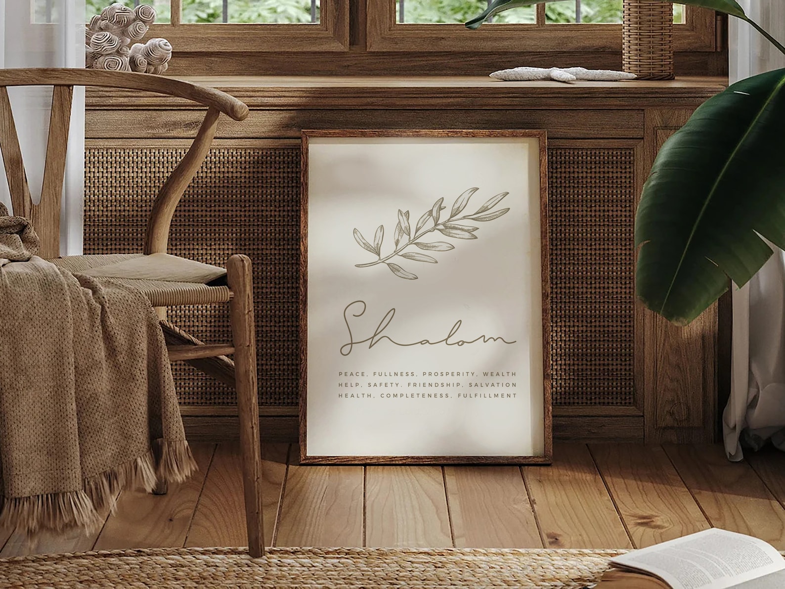 Shalom Minimalist Printable Wall Art, HEBREW Definition of Shalom/peace ...