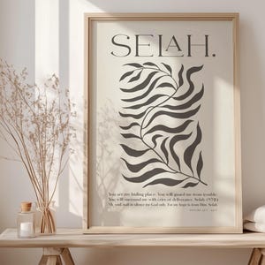 Selah HEBREW Definition BIBLE Verse Wall Decor, SELAH Wall Art, Psalms ...