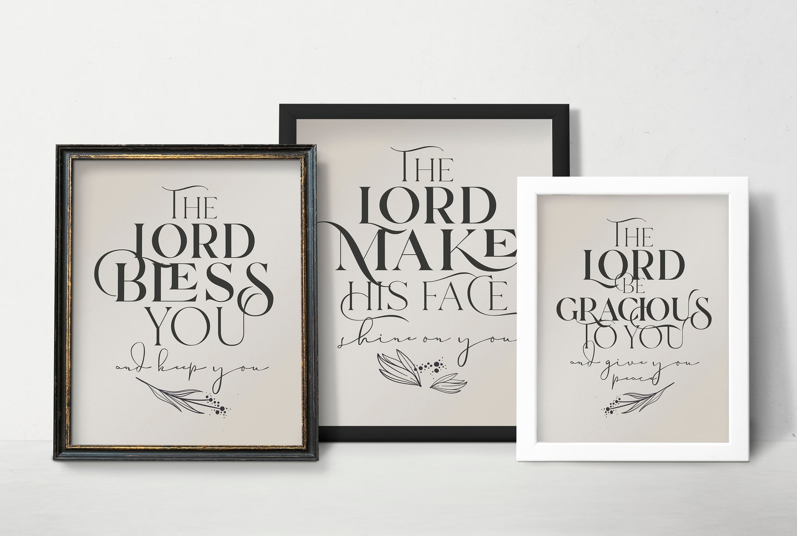 The Lord Bless You and Keep You Bible Verse Wall Art Set I Aaron's ...