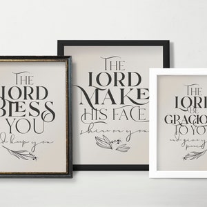 The Lord Bless You and Keep You Bible Verse Wall Art Set I Aaron's ...