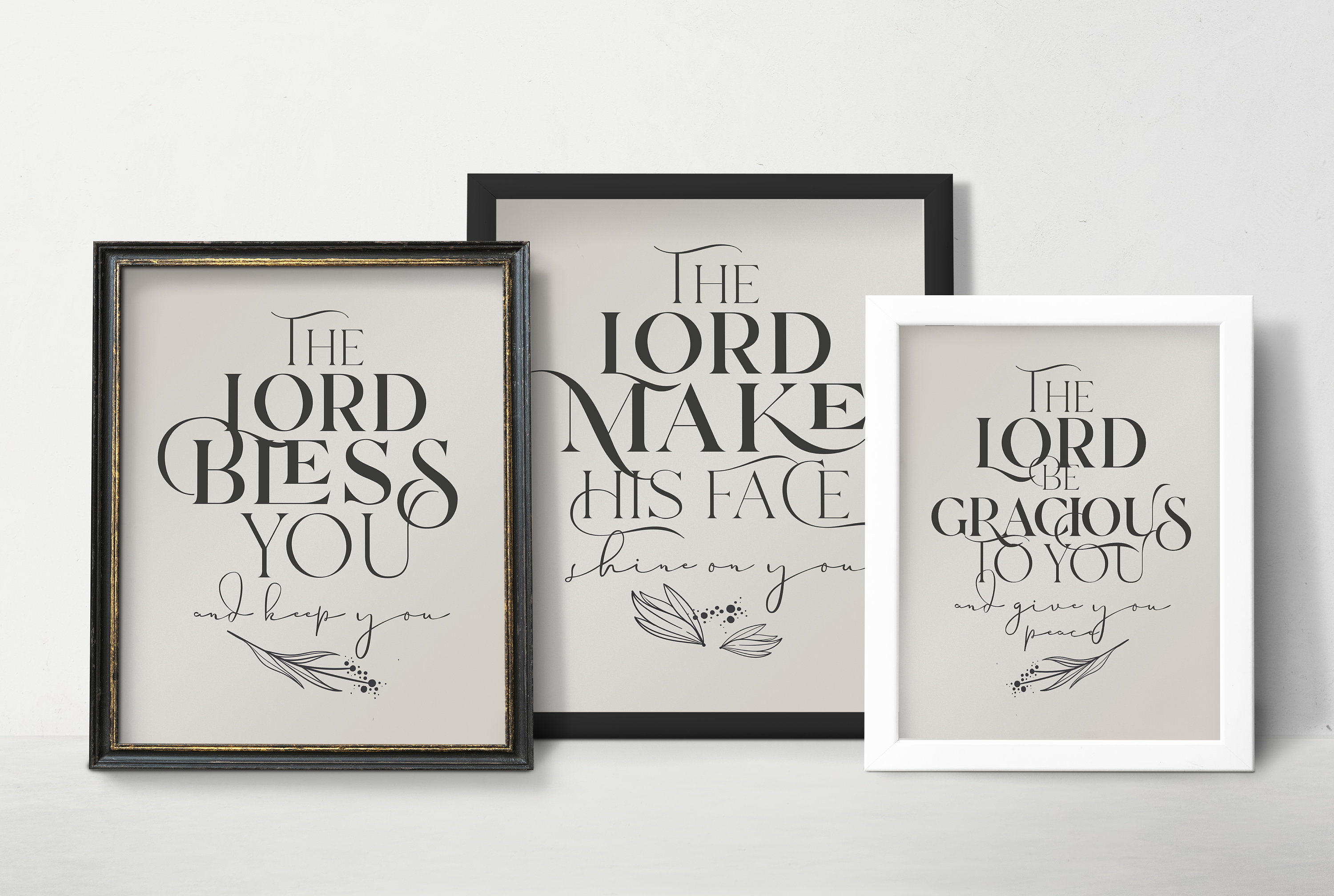 The Lord Bless You and Keep You Bible Verse Wall Art Set I Aaron's ...