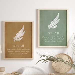 SELAH Poster, Selah Hebrew Definition Printable, Selah Blessing Print ...