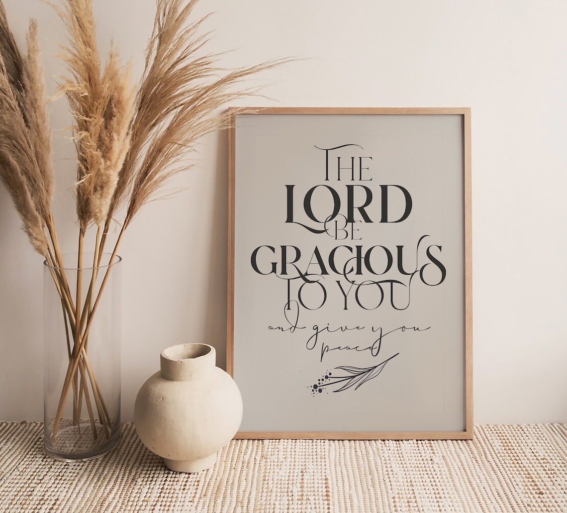 The Lord Bless You and Keep You Bible Verse Wall Art Set I - Etsy