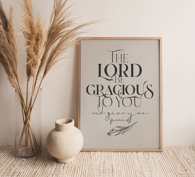 The Lord Bless You and Keep You Bible Verse Wall Art Set I - Etsy