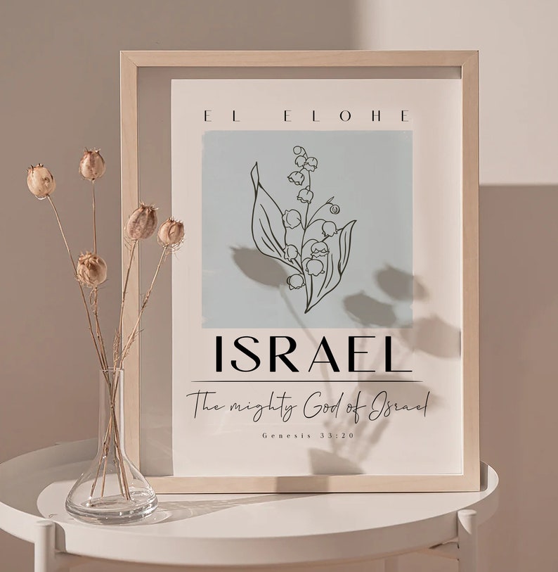 El Elohe Israel Print: Lily of the Valley, Bible Verse (digital ...