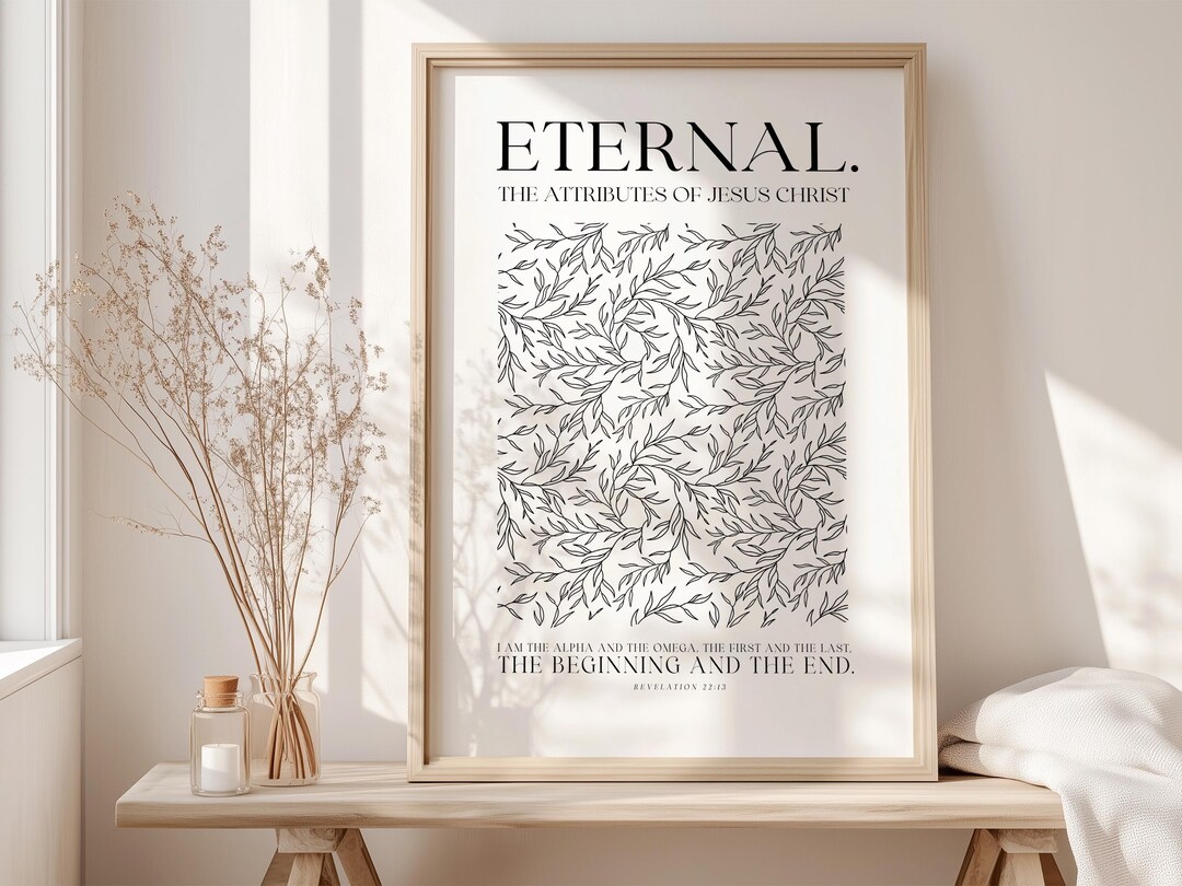 Jesus Christ Attributes Wall Art: Bible Verse Printable (digital ...