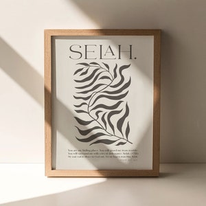Selah HEBREW Definition BIBLE Verse Wall Decor, SELAH Wall Art, Psalms ...