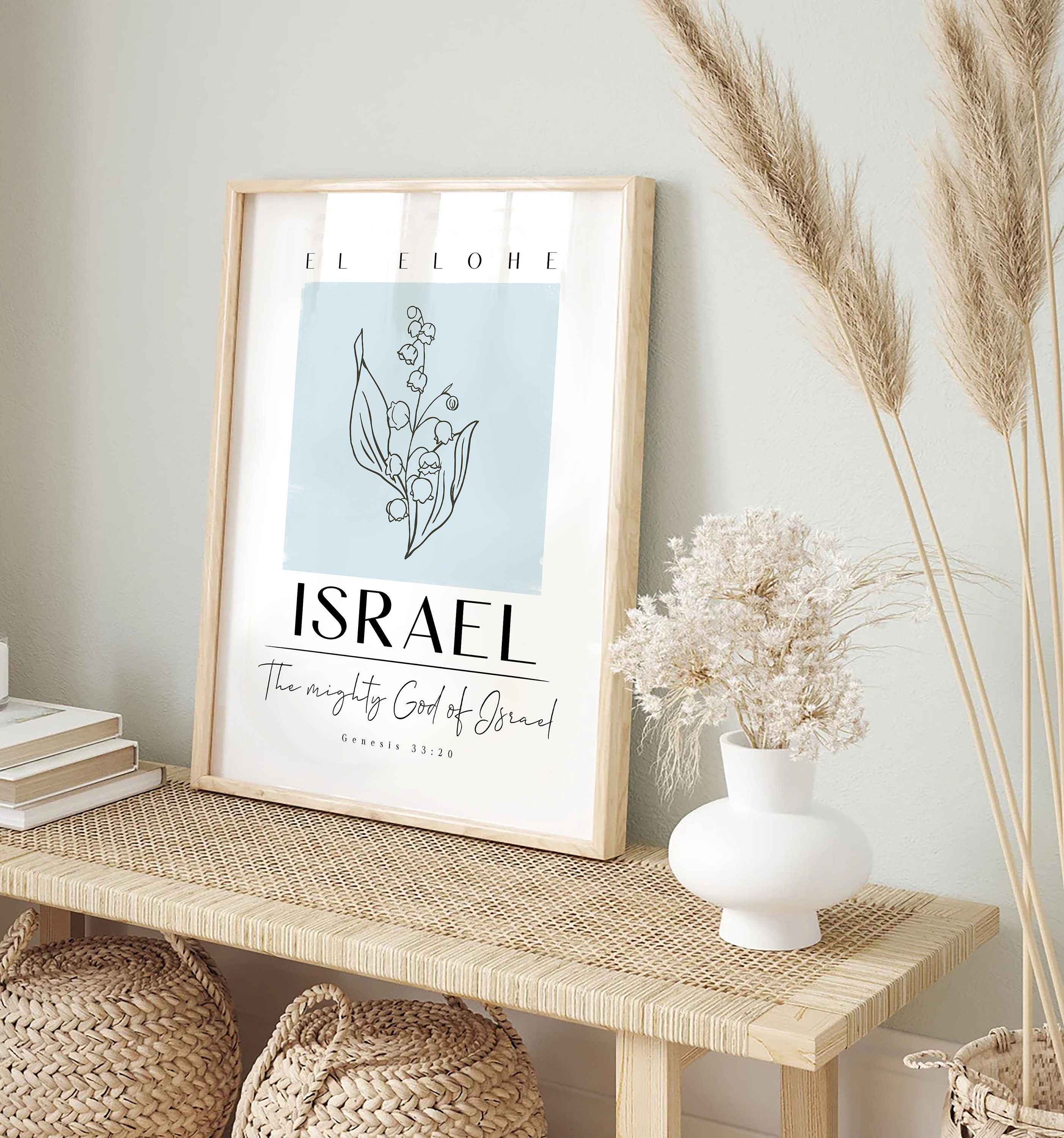 Name of God Printable Wall Art, EL ELOHE ISRAEL the Mighty God of ...