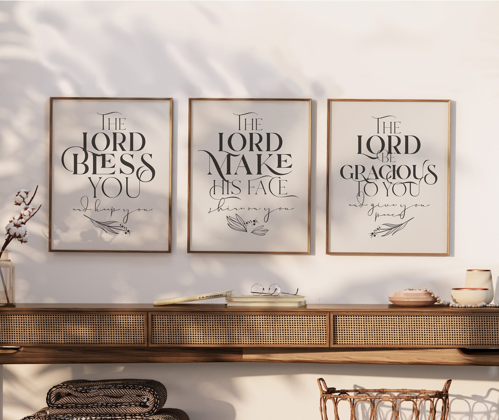 The Lord Bless You and Keep You Bible Verse Wall Art Set I Aaron's ...