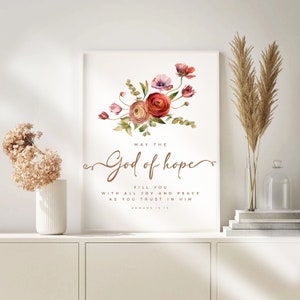 May the God of Hope Fill You With All Joy and Peace Bible Verse ...