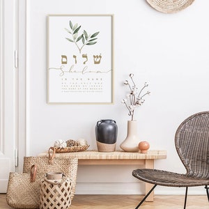 SHALOM Wall Art Printable, SHALOM is the Name of the Holy ONE Blessing ...