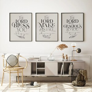 The Lord Bless You and Keep You Bible Verse Wall Art Set I Aaron's ...