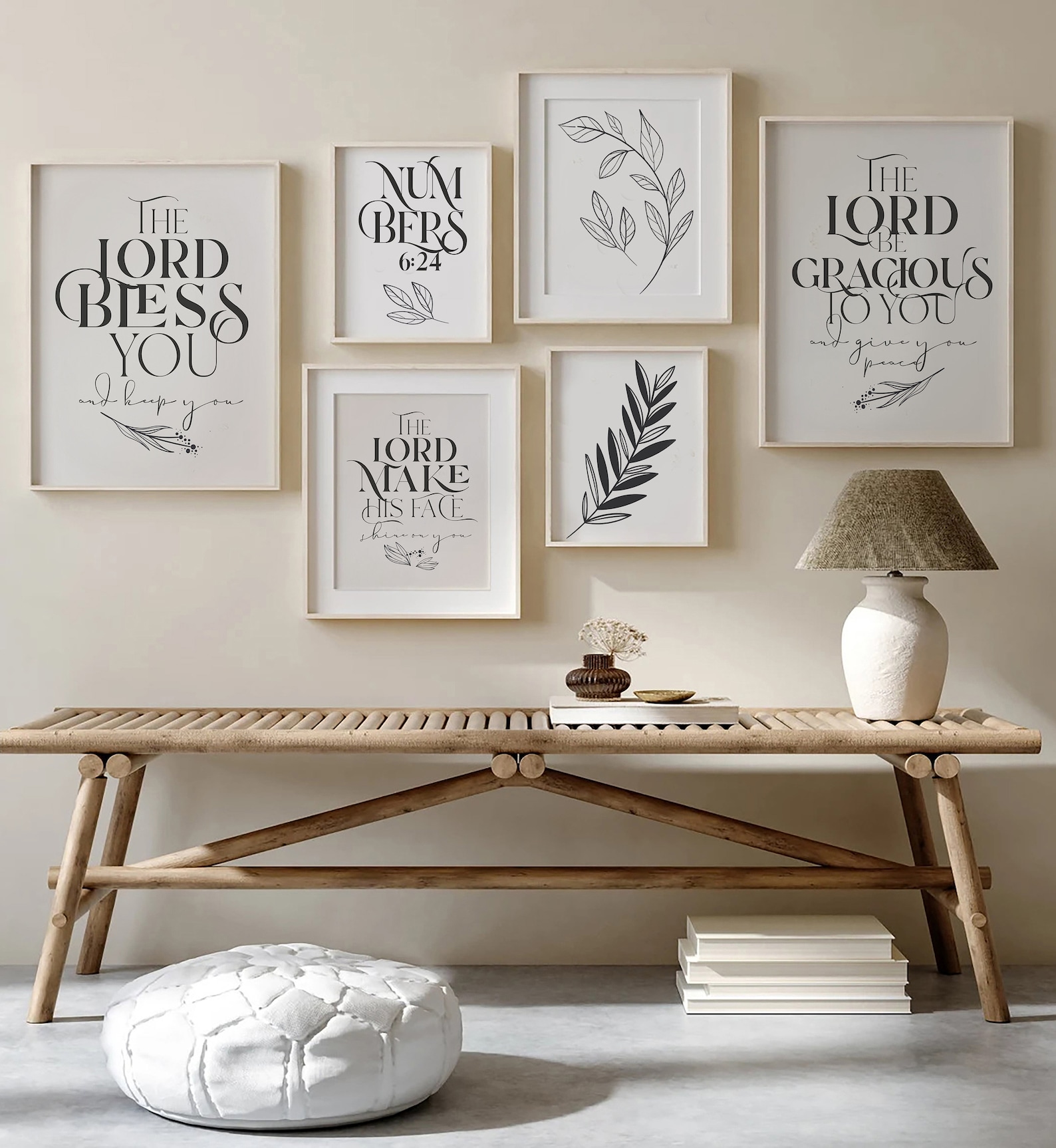 The Lord Bless You and Keep You Bible Verse Wall Art Set I Aaron's ...