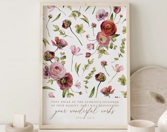 Psalm 145 Print - Etsy