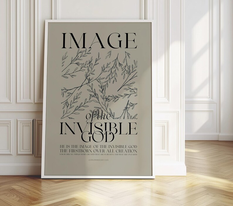 Image of the Invisible God Printable Wall Art (digital Download) - Etsy