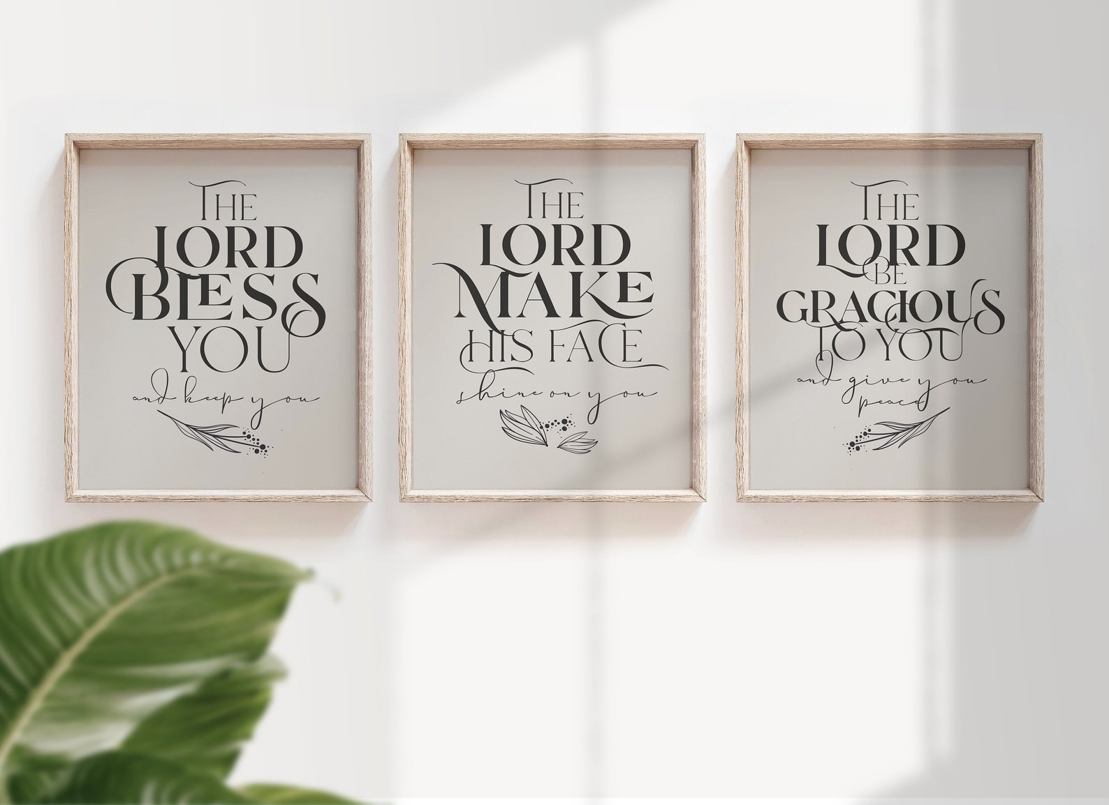 The Lord Bless You and Keep You Bible Verse Wall Art Set I Aaron's ...