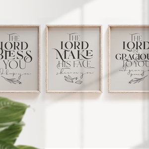 The Lord Bless You and Keep You Bible Verse Wall Art Set I Aaron's ...