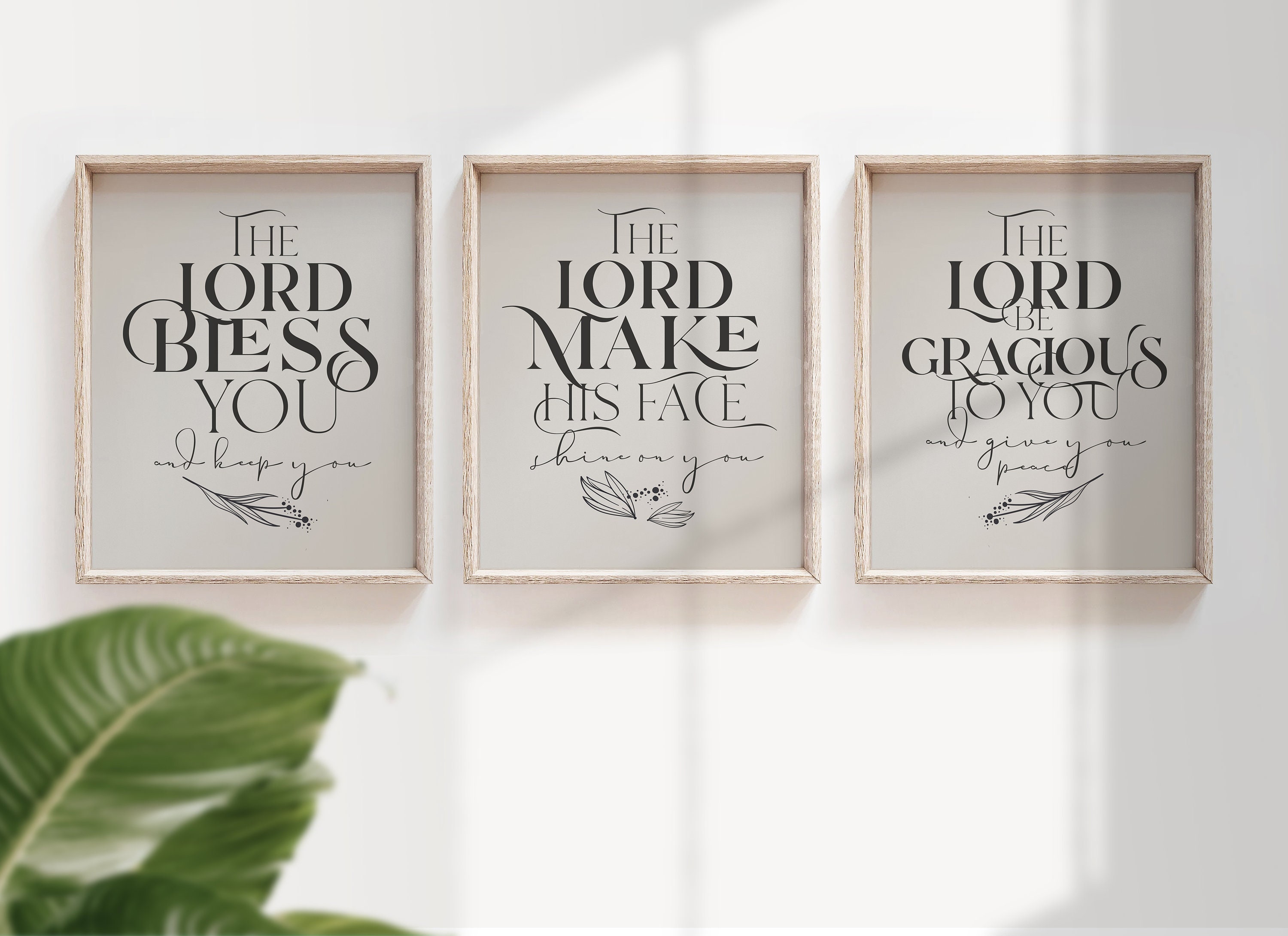 The Lord Bless You and Keep You Bible Verse Wall Art Set I Aaron's ...