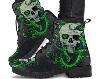 Green Octopus Boots - Etsy