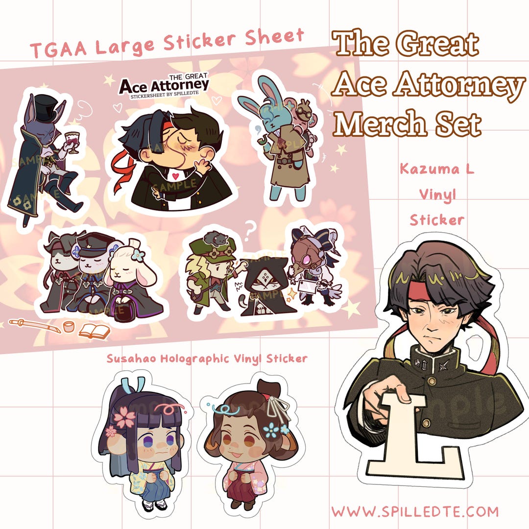 The Great Ace Attorney | Merch Set - Etsy UK