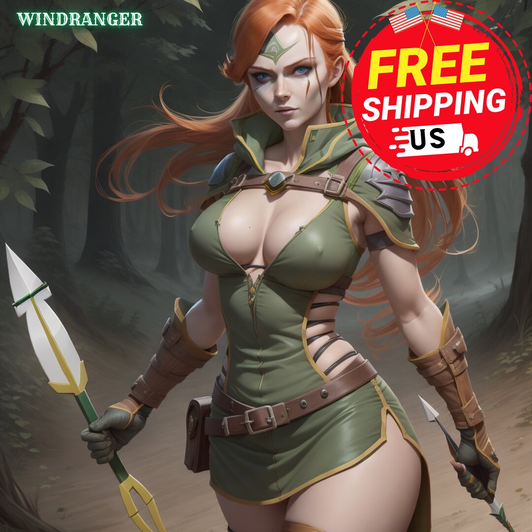 Dota 2 Sexy Windranger Wall Art - Etsy