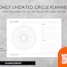 Daily Circle Planner Printable | Blank Dated Planner | Minimalist ...