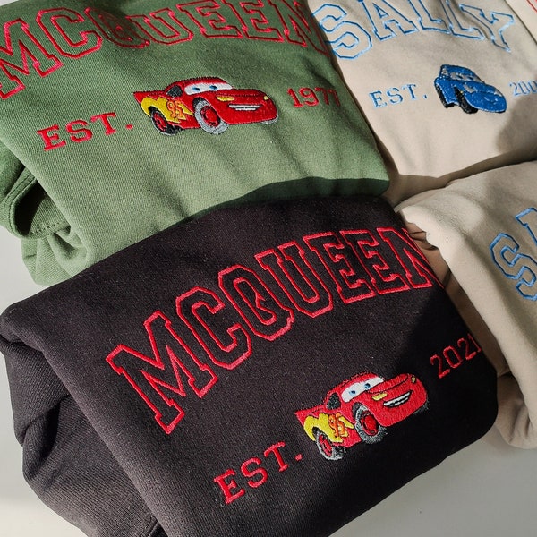 Lightning Mcqueen Couple Sweatshirt - Etsy