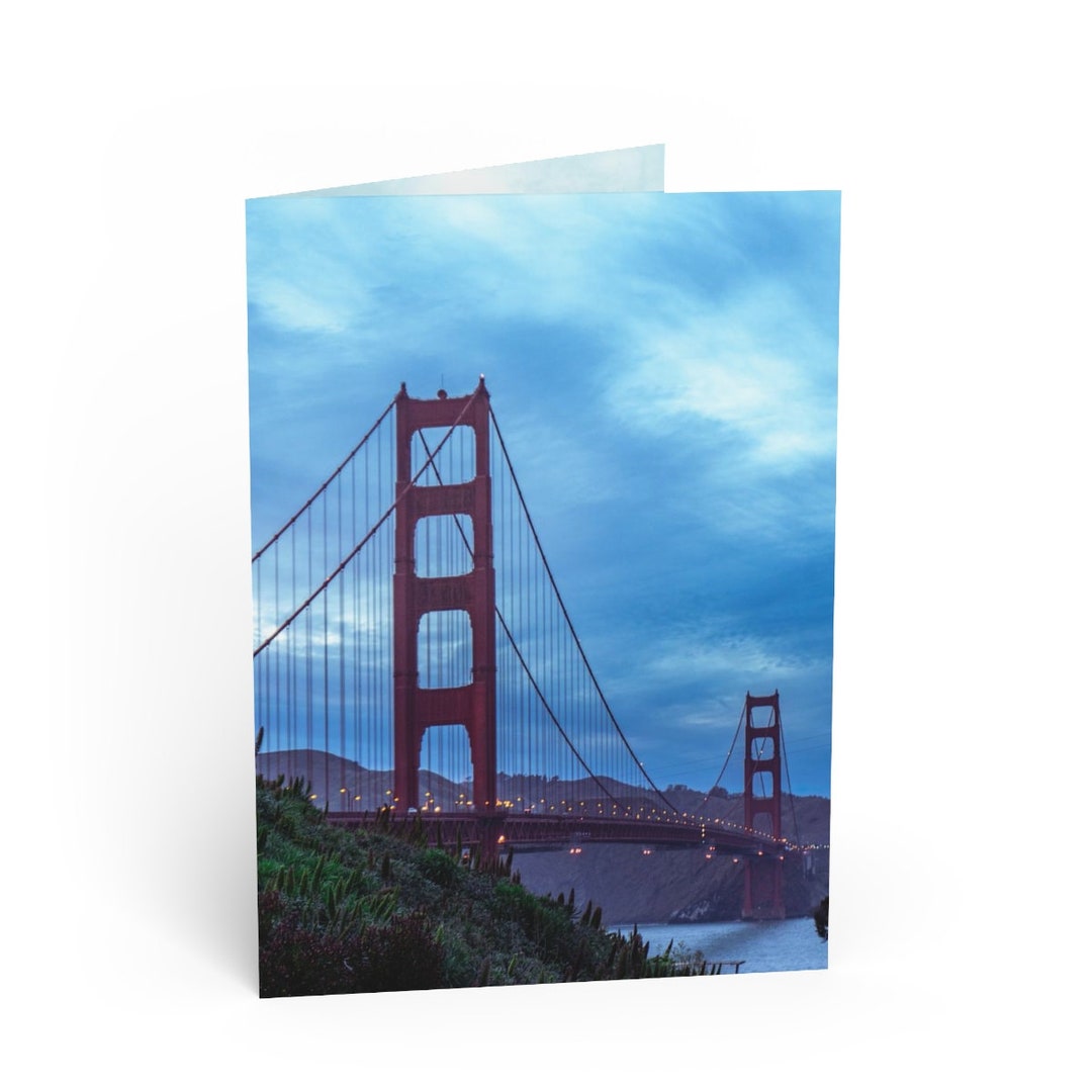 SF Golden Gate Bridge (greeting Cards) - Etsy