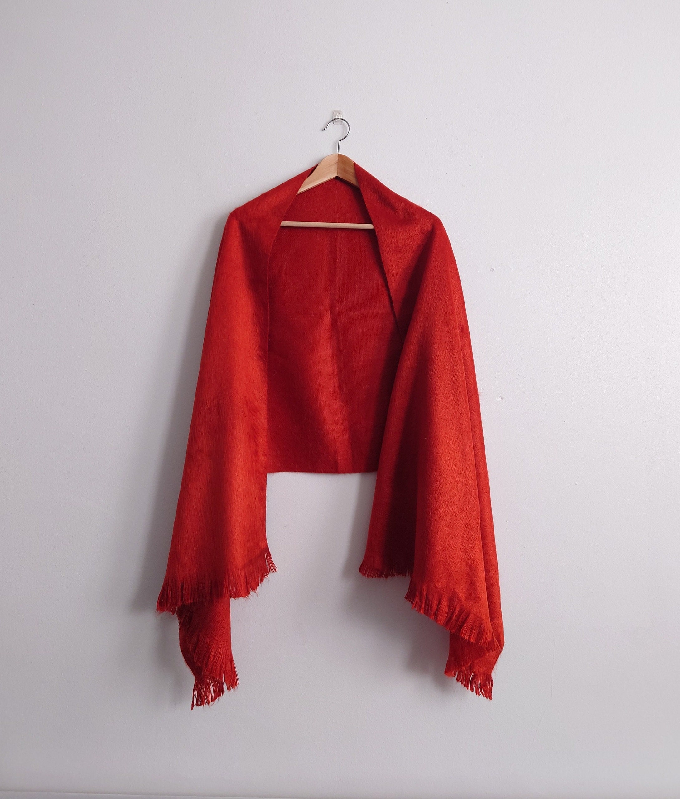 Mother Day Gift Burnt Orange Scarf, Alpaca Shawl, Evening Wedding Shawl ...