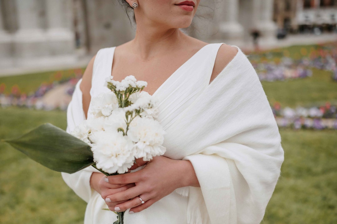 Bridal Shawl Wedding Wrap Ivory Shawl Alpaca Shawl Bridal Bridal White ...