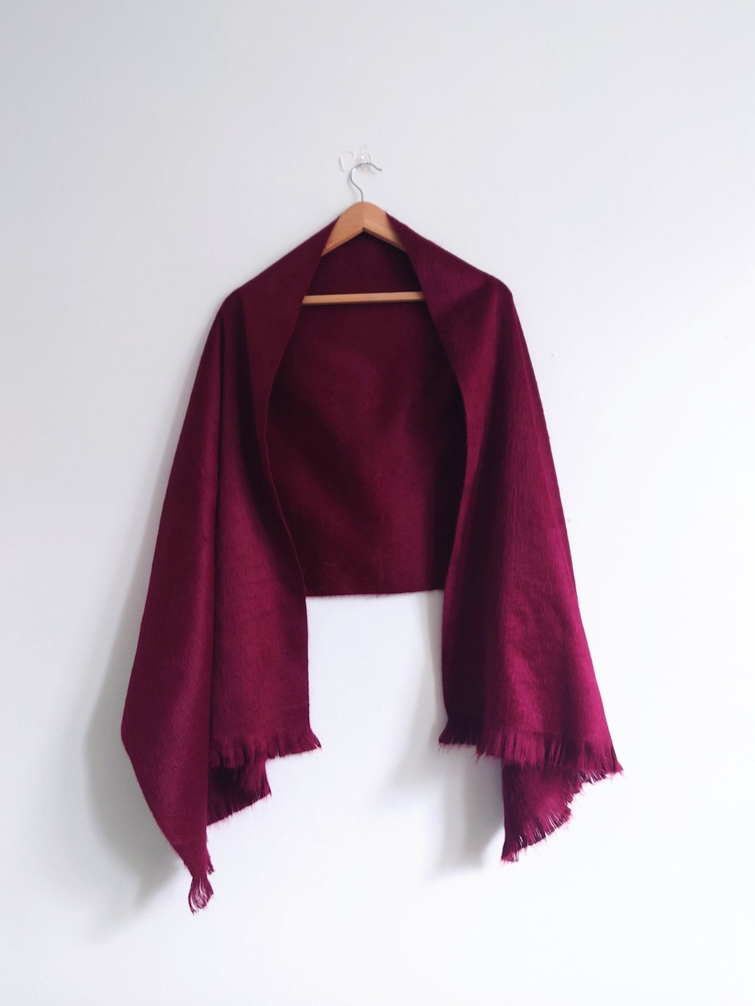Bridesmaid Pashmina Burgandyalpaca Shaw, Wine Burgundy Scarf, Maid of ...