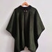 Green Poncho Unisex Poncho, Peru Poncho, Ecuadorian Poncho, Alpaca ...