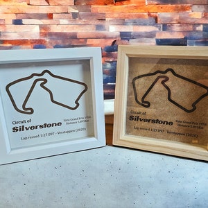 F1 Track Frame, F1 Gift Frame, Silverstone Track Frame, Racing Fan ...