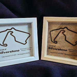 F1 Track Frame, F1 Gift Frame, Silverstone Track Frame, Racing Fan ...