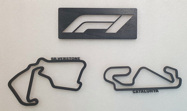 F1 2023 Race Track Wall Art Circuits Collection Sets - Etsy