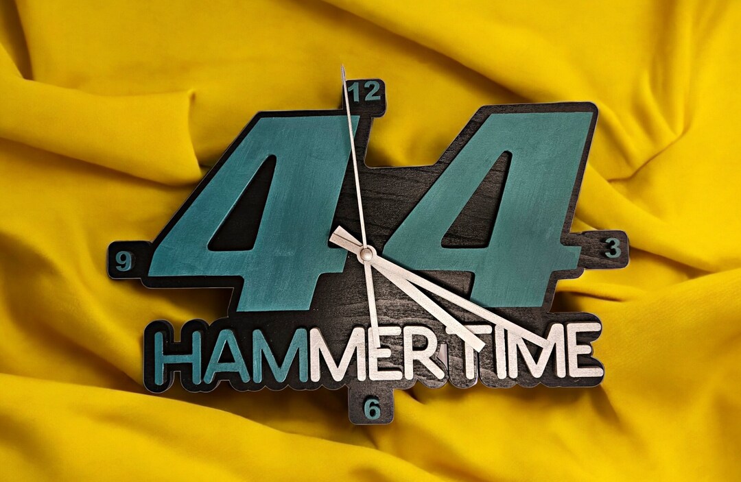 Formula 1 Clock F1 Clock Lewis Hamilton Clock Hamilton 44 Racing Fan ...