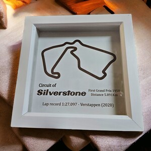 F1 Track Frame, F1 Gift Frame, Silverstone Track Frame, Racing Fan ...