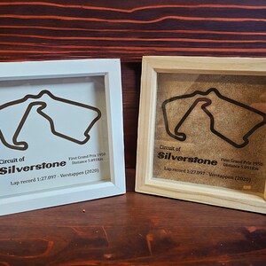 F1 Track Frame, F1 Gift Frame, Silverstone Track Frame, Racing Fan ...